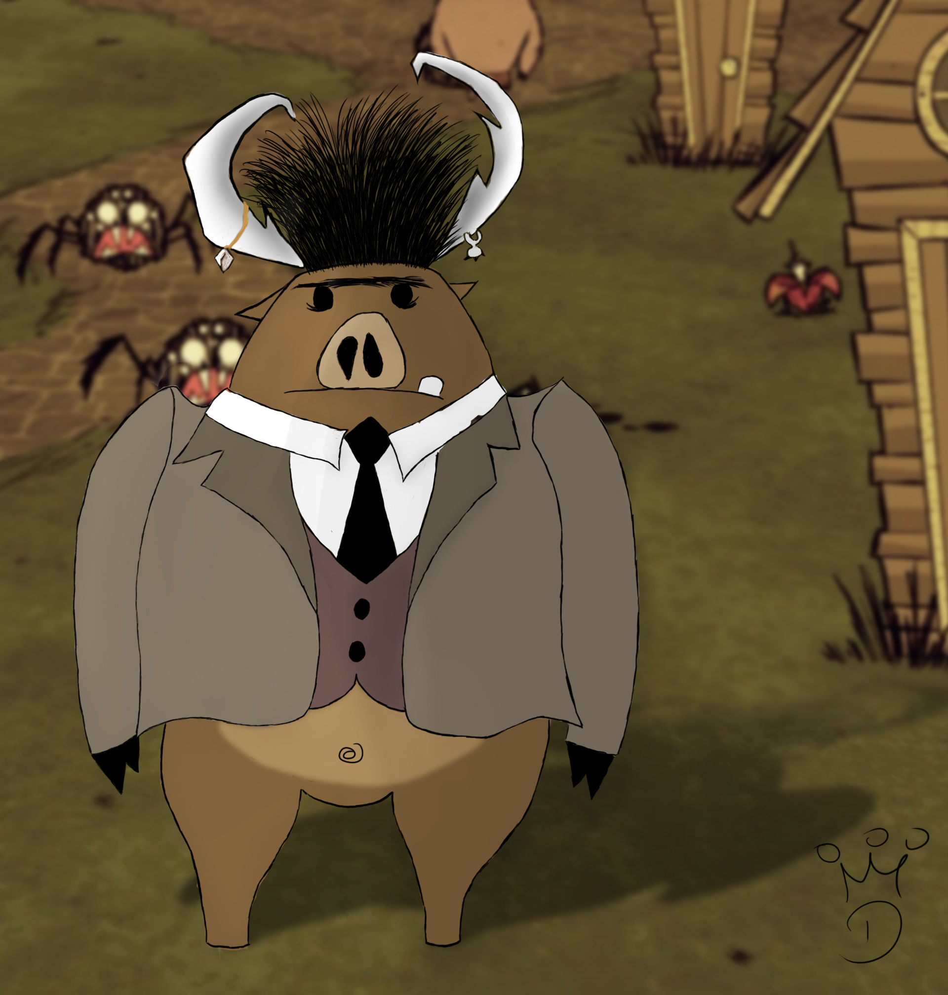 Fan Art - King "Pin" Pig - [Don't Starve] Art, Music & Lore - Klei ...