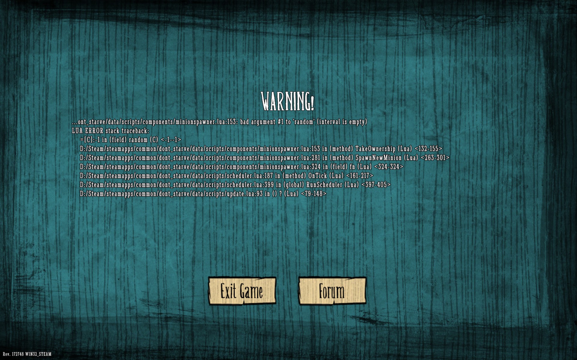 (SW) Consistent Crash During Volcano Shower - Don't Starve Together ... (SW) Consistent Crash During Volcano Shower - Don't Starve Together ...