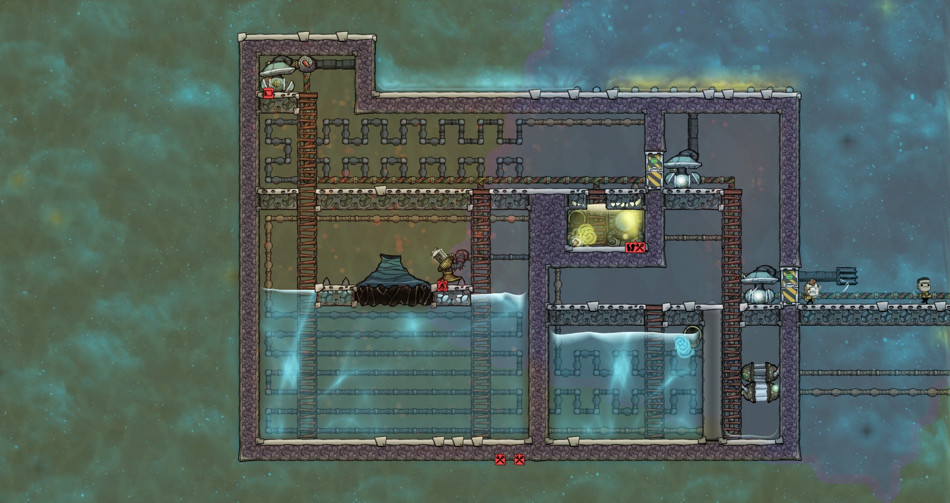 ONI steam geyser aquatuner cooler/dirty water distiller + tungsten ...