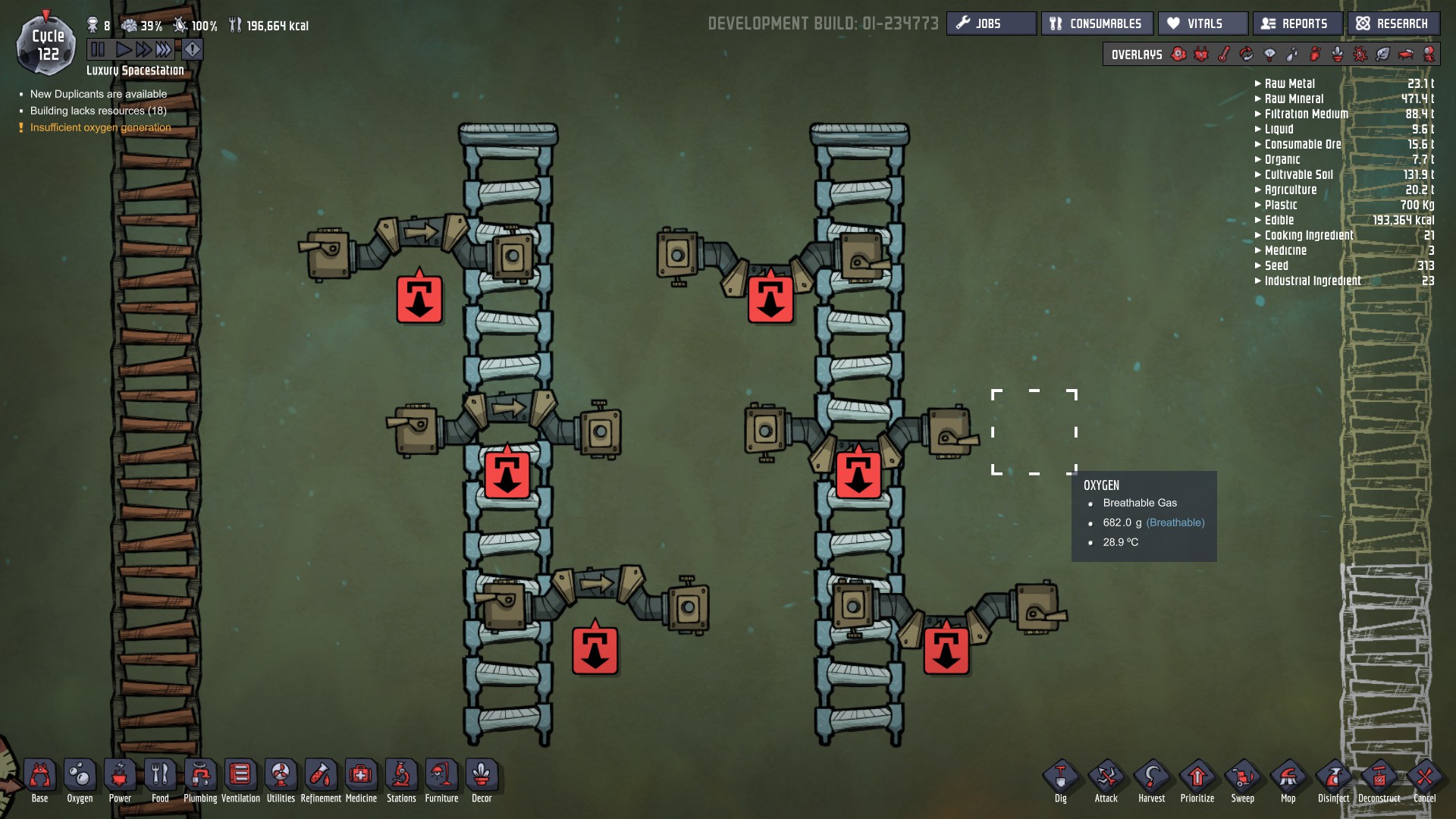 Liquid bridge is displayed on top of plastic ladder. - Oxygen Not ...