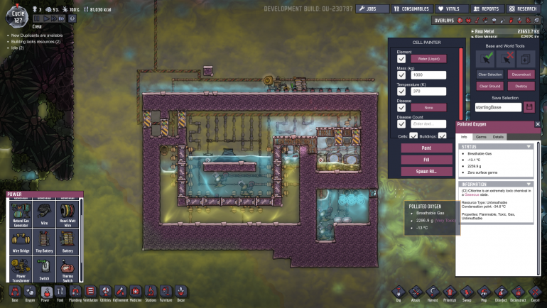 ONI steam geyser aquatuner cooler/dirty water distiller + tungsten ...