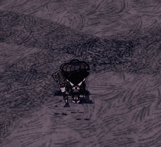 Bug with Wilson's Fabulous hair in Snowfallen skin - Don't Starve ...