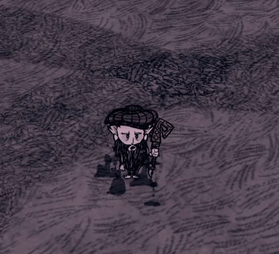 Bug with Wilson's Fabulous hair in Snowfallen skin - Don't Starve ...