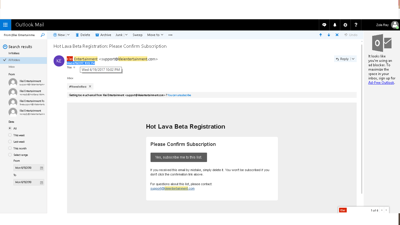 Got the sign in beta email on 3/31/18 and still no beta - [Hot Lava ...