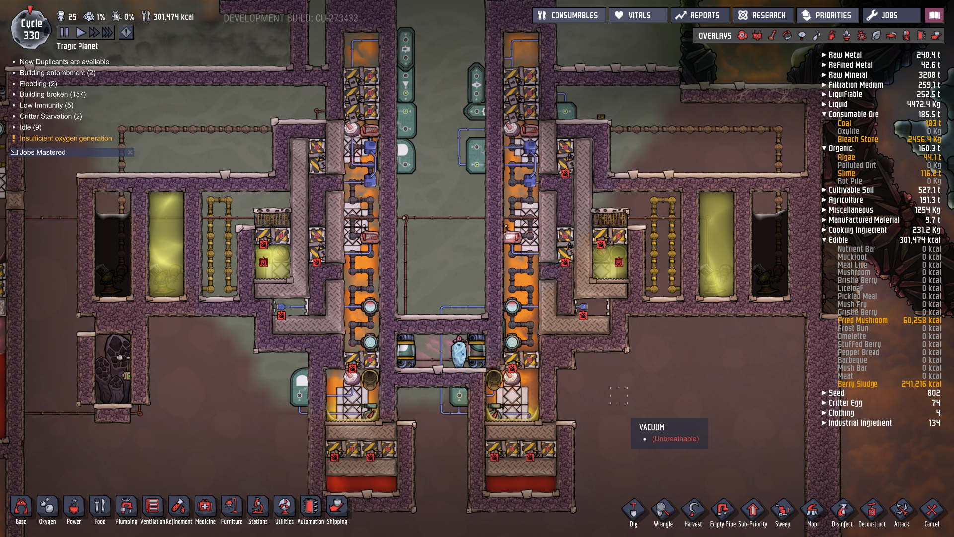 Maintenance-free volcano power plant - [Oxygen Not Included] - General ...