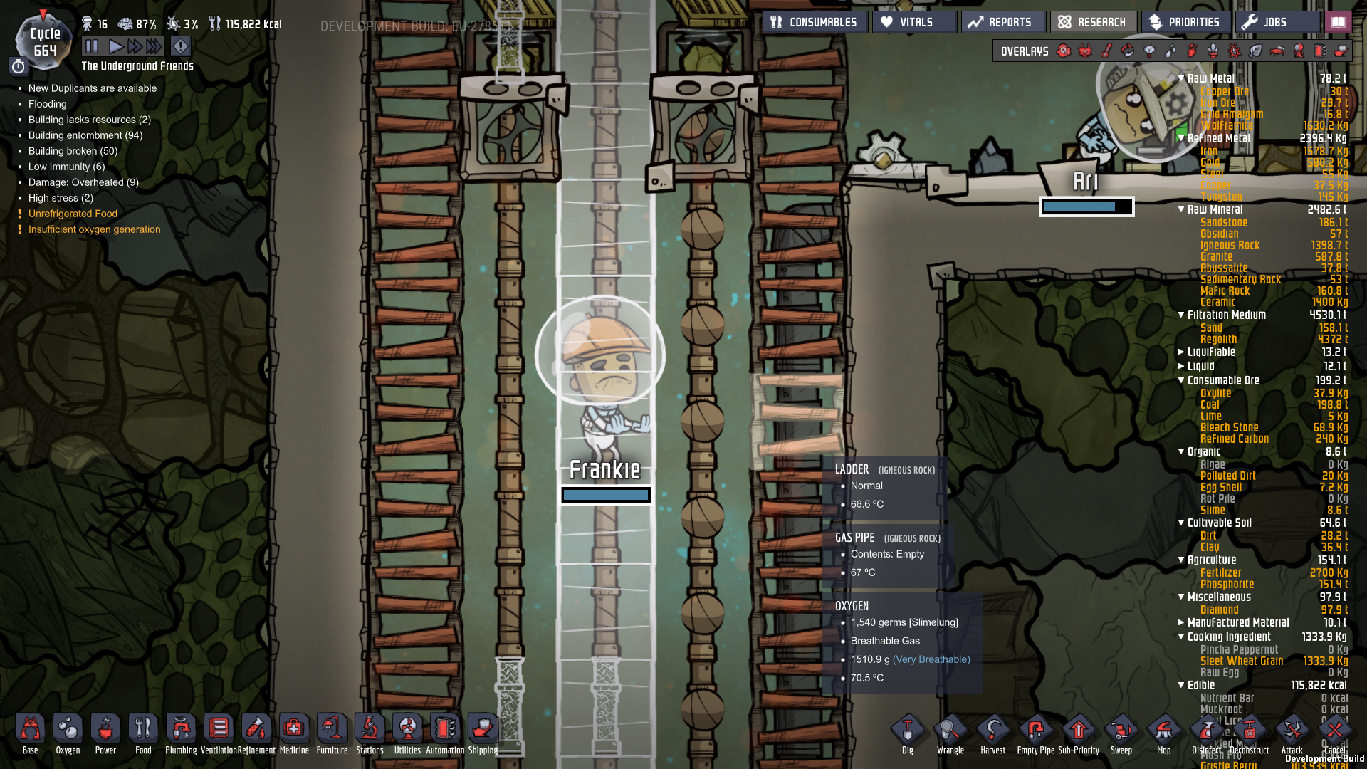 Dupes stopping in transit tube to express. - Oxygen Not Included - Klei ...