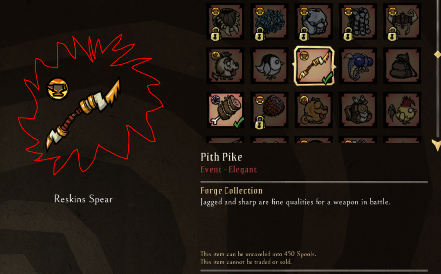 Please make a version of pith pike for the battle spear of Wigfrid ...