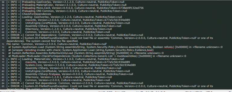 help with modloader - [Oxygen Not Included] - General Discussion - Klei Entertainment Forums