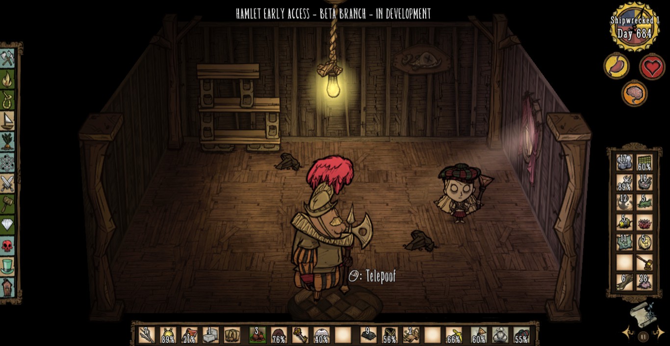 (Interior beta) Redecorate tab does not show in shipwrecked and ...