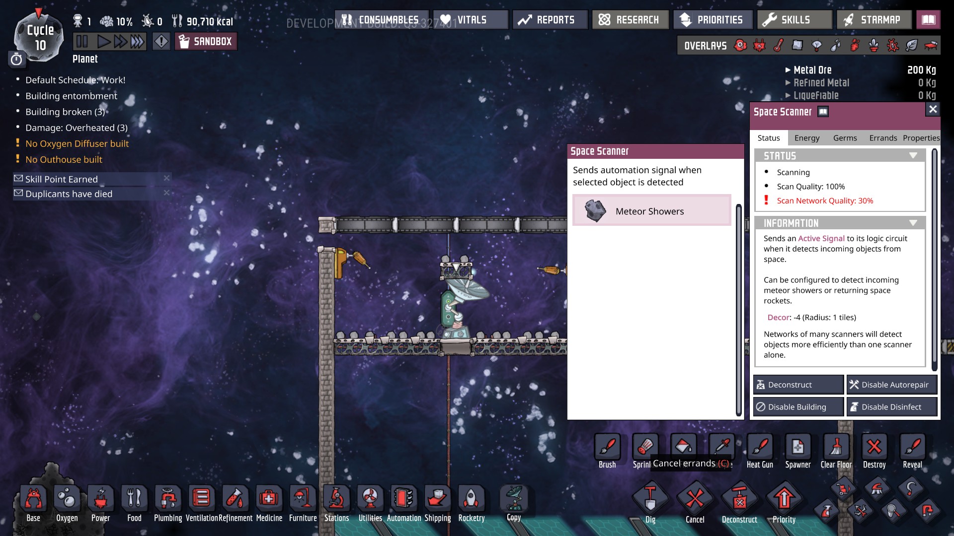 Simple Self Cleaning Meteor Scanner Setup with no exploits QOL3 ...
