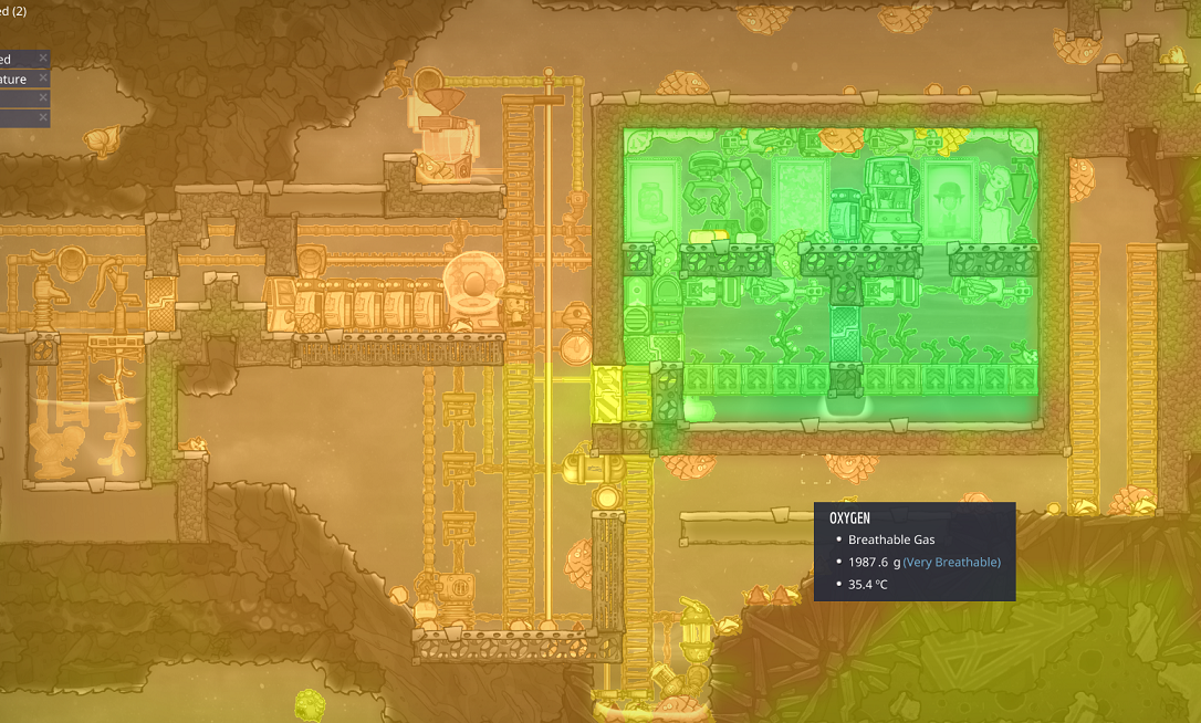 Aridio glossy drecko ranch before HVACs - [Oxygen Not Included ...
