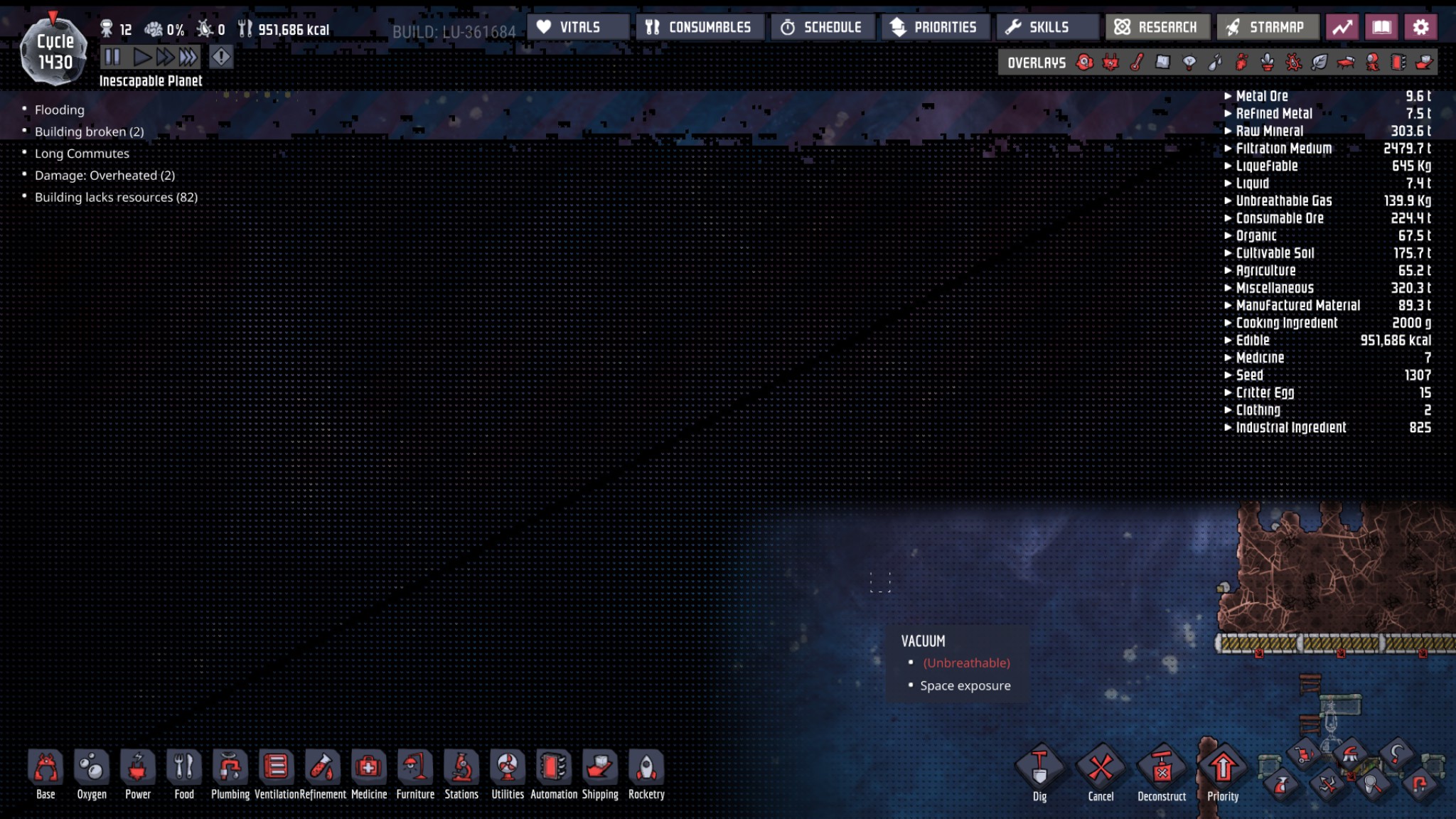 Dark distracting overlay across game - Oxygen Not Included - Klei ...