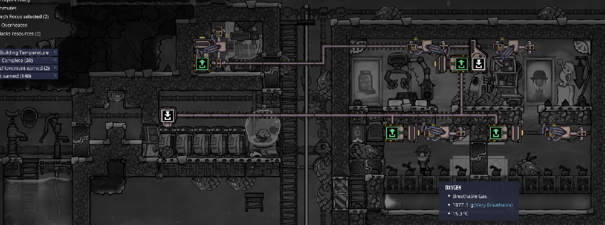 Aridio glossy drecko ranch before HVACs - [Oxygen Not Included ...