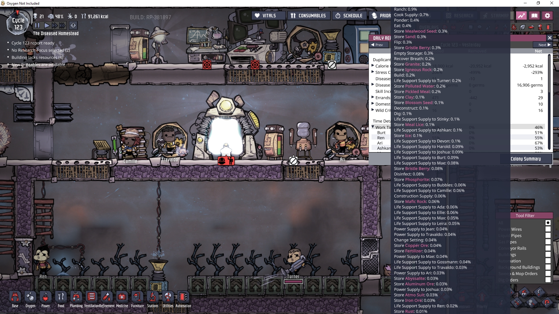 Display Issue Daily Report Tooltips Can T Show All Values Oxygen Not Included Klei