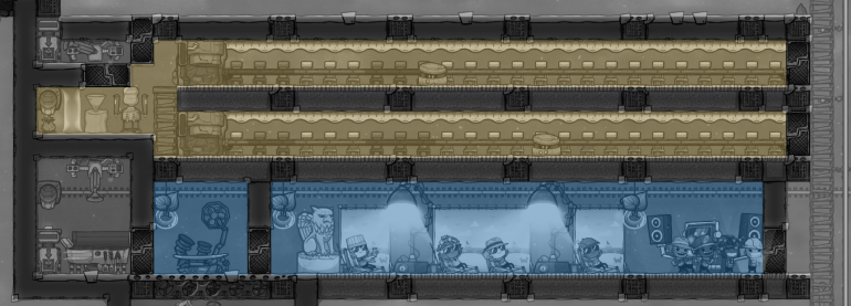 Great Hall Design, max room size, serves 48 dupes, Sweepy friendly ...