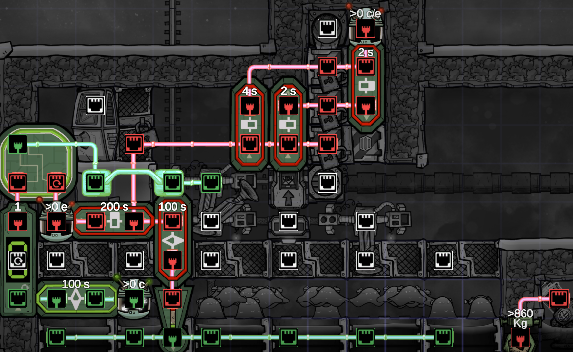 Slickster meat farm with drowner (non-breeder) - [Oxygen Not Included ...