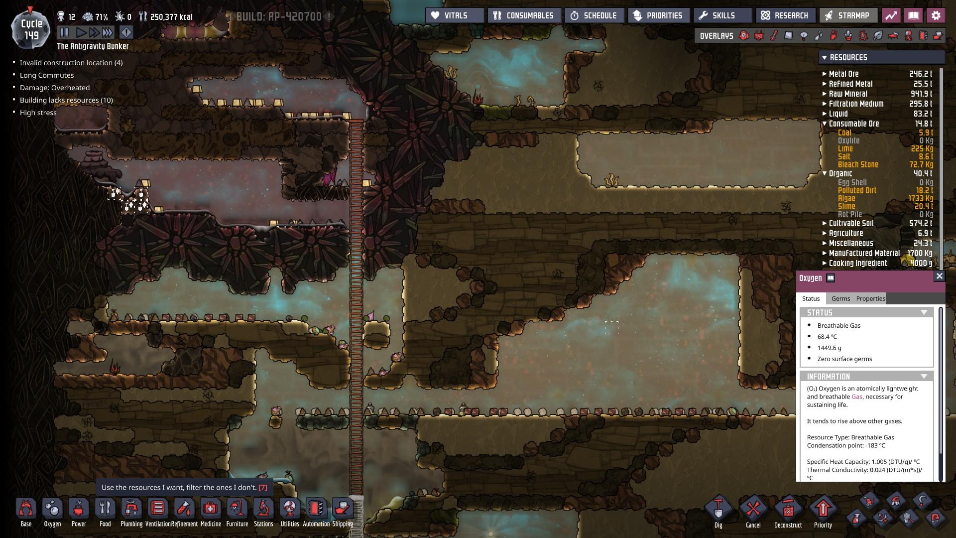 OIL res blocked by neutronium - Oxygen Not Included - Klei ...