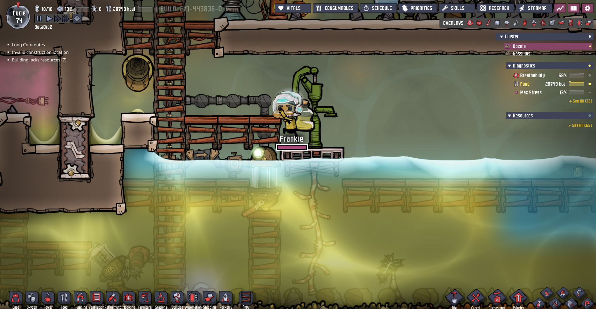 Dupe uses Pitcher Pump endlessly - Oxygen Not Included: Spaced Out ...