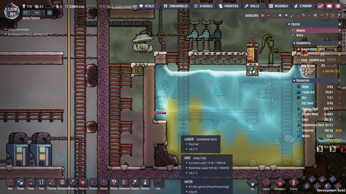 Dupe uses Pitcher Pump endlessly - Oxygen Not Included: Spaced Out ...