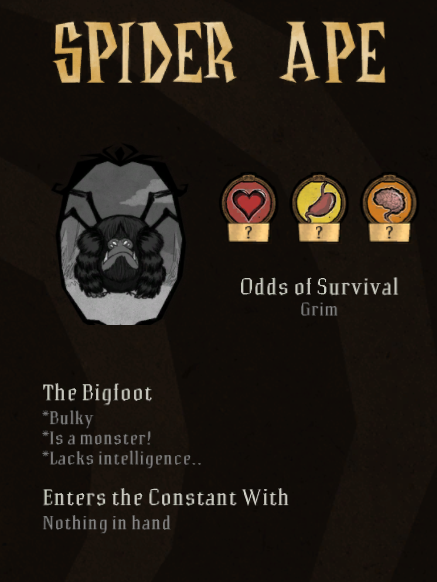 Spider Ape DST - [Don't Starve Together] Mods and Tools - Klei ...