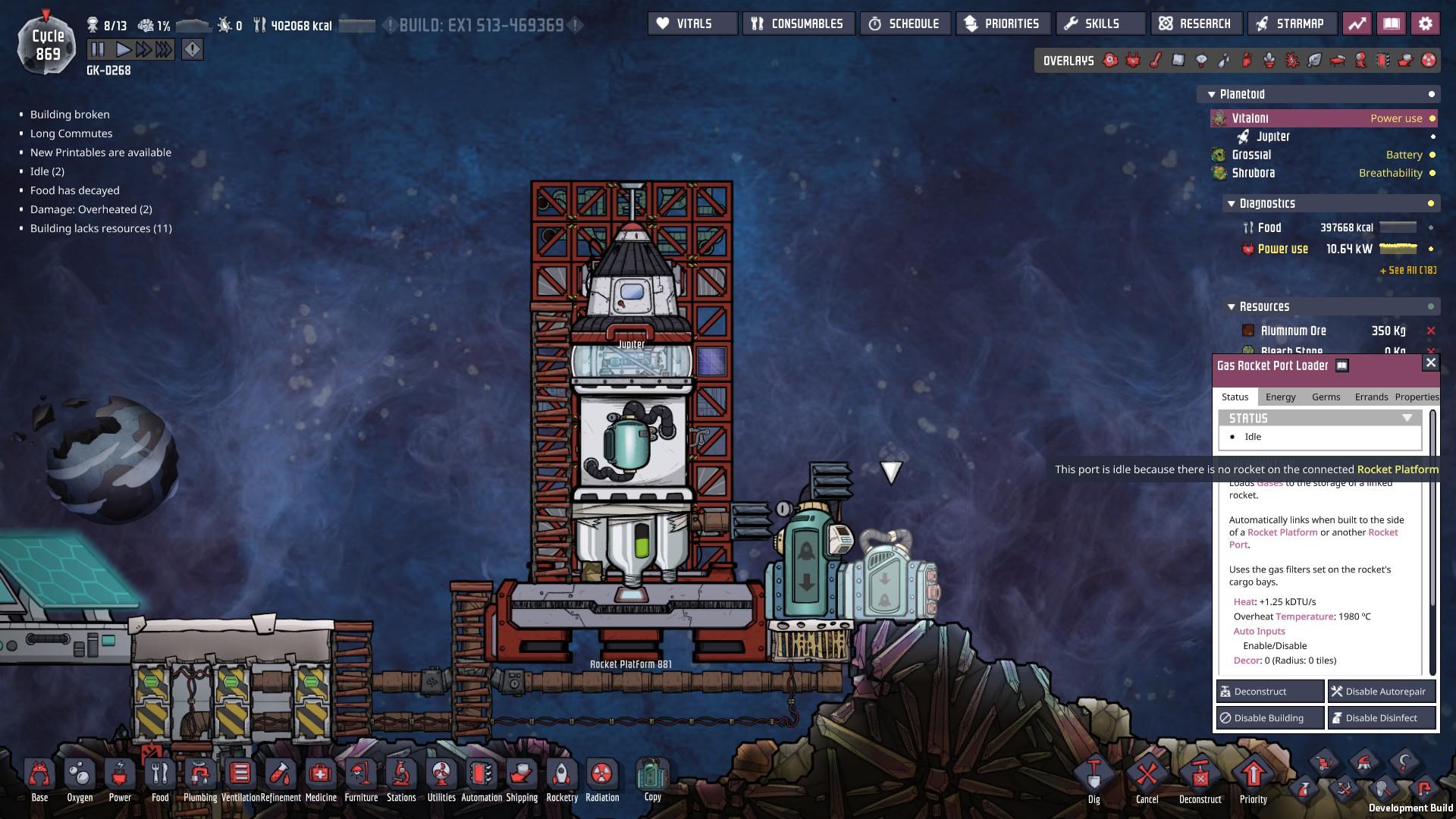 Rocket not recognized on rocket platform - Oxygen Not Included: Spaced ...