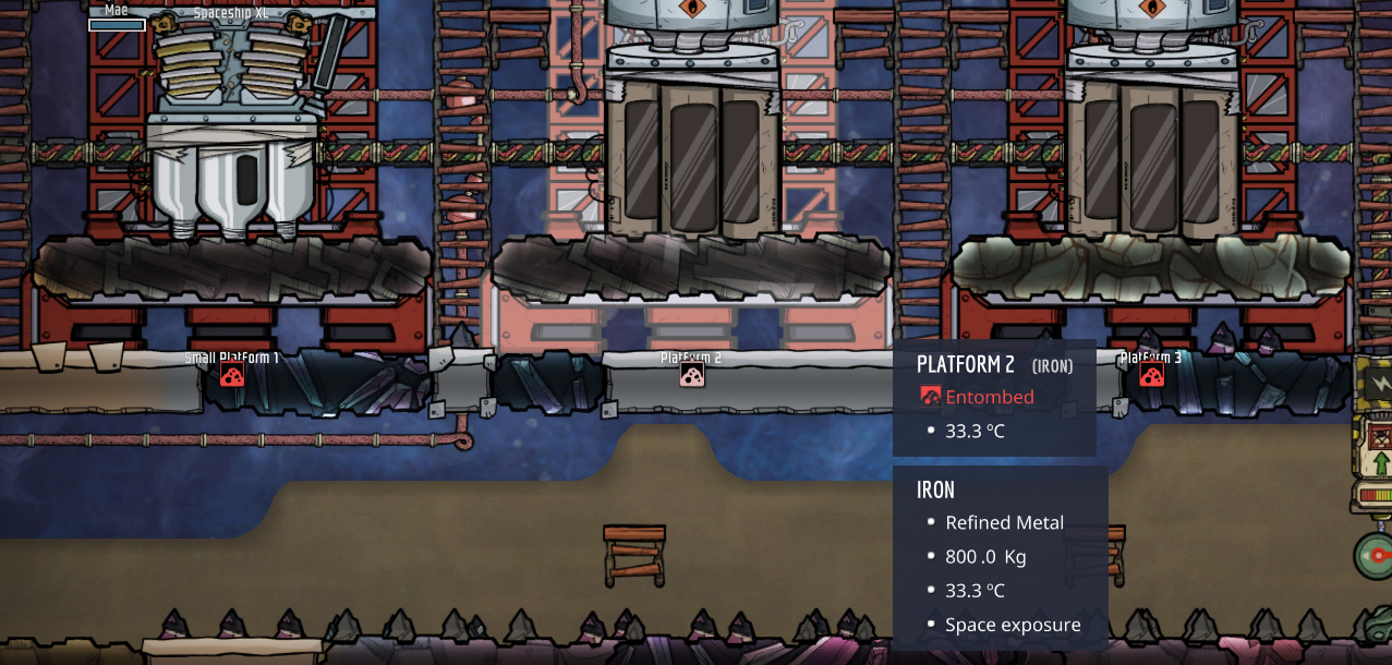 Rocket Platforms spawn natural tiles that entomb them on loading save ...