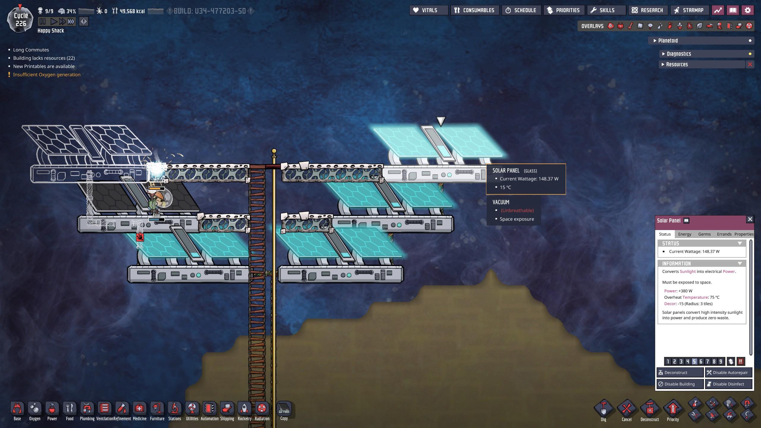 Solar Panels Issues?? - [Oxygen Not Included: Spaced Out!] - General ...