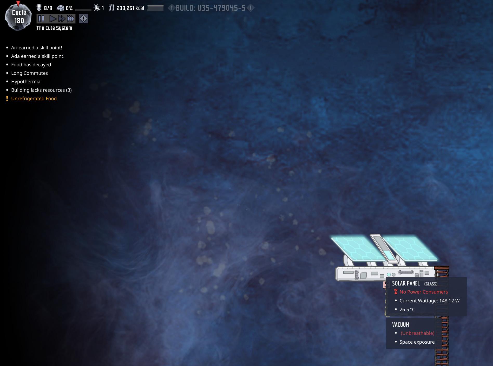 Low efficiency Solar Panel - Oxygen Not Included - Klei Entertainment ...