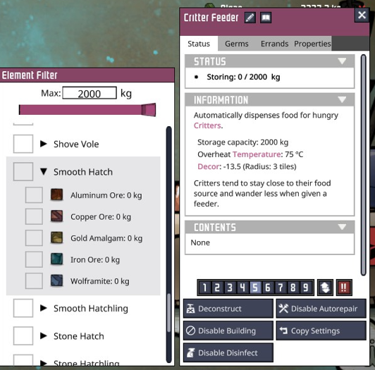 Smooth hatch's can't consume cobalt ore - [Oxygen Not Included ...