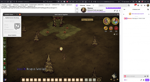 PyWitch: Twitch Chat Integration - Modding Tools, Tutorials & Examples - Klei Entertainment Forums