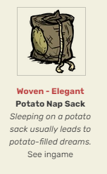 Who wants a sack? - [Don't Starve Together] General Discussion - Klei ...