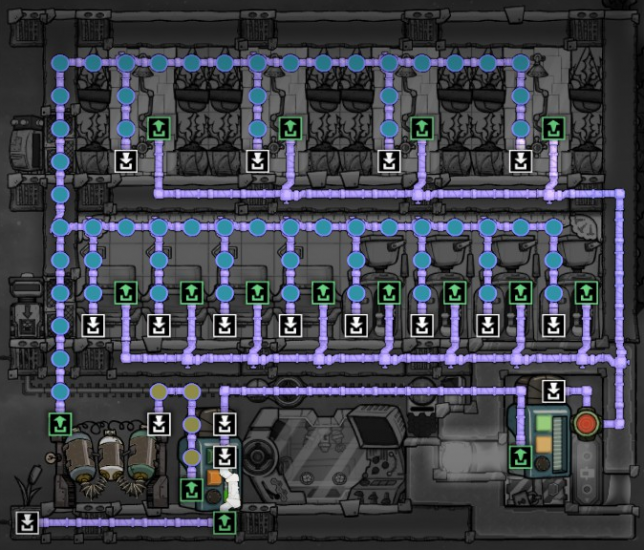 Upgraded Bathroom loop design - [Oxygen Not Included] - General ...