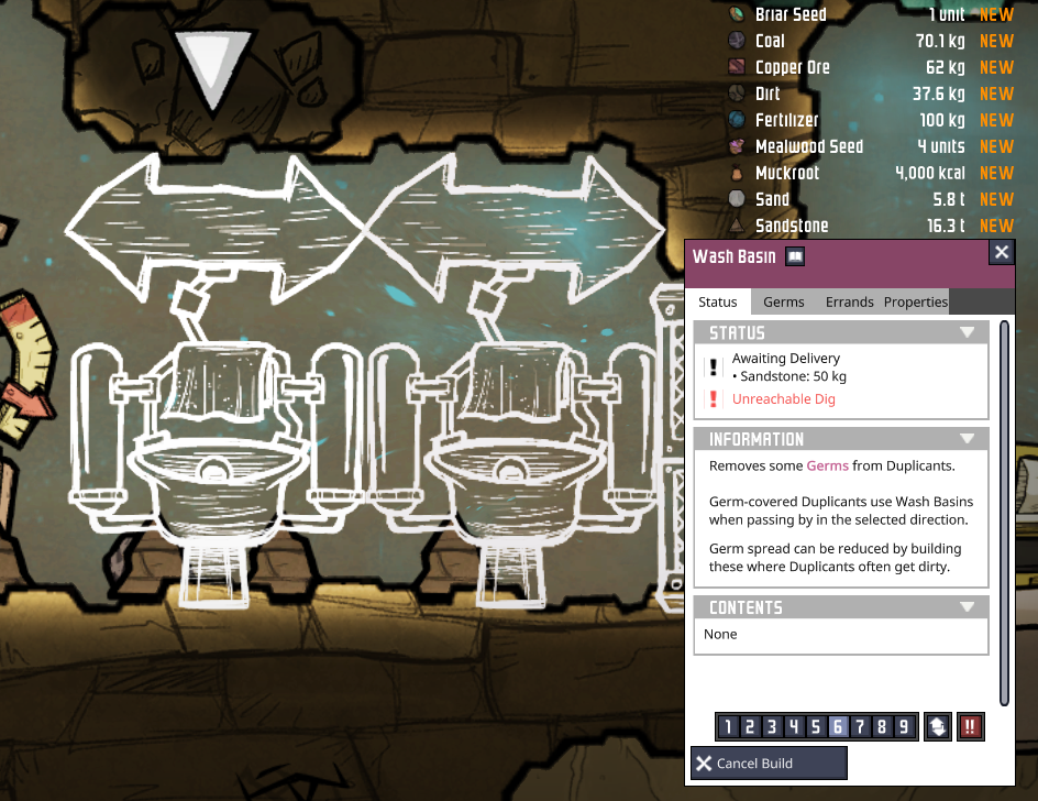 Phantom dig command bug. - Oxygen Not Included - Klei Entertainment Forums