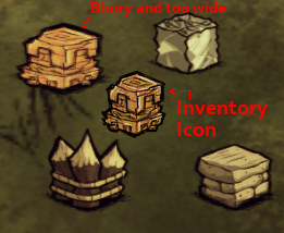Thulecite wall item texture is bugged/stretched - Don't Starve Together ...