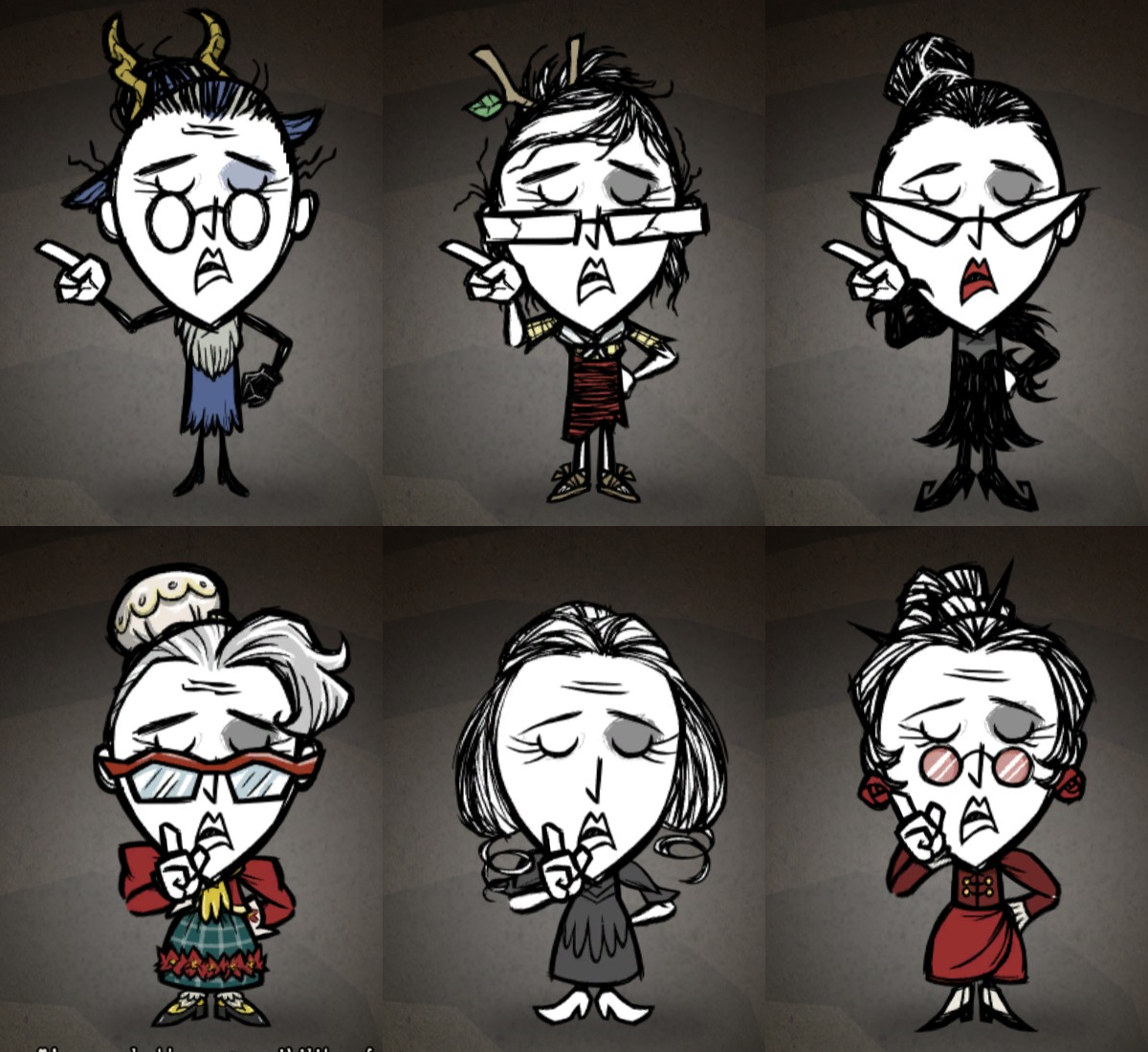 6 of Wickerbottom's skins have a missing eyeshadow during her unique ...