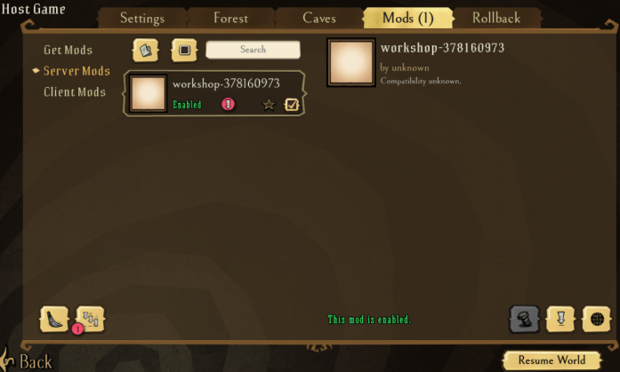 My mods is showing as "Workshop-". - [Don't Starve Together] Mods and Tools - Klei Entertainment ...