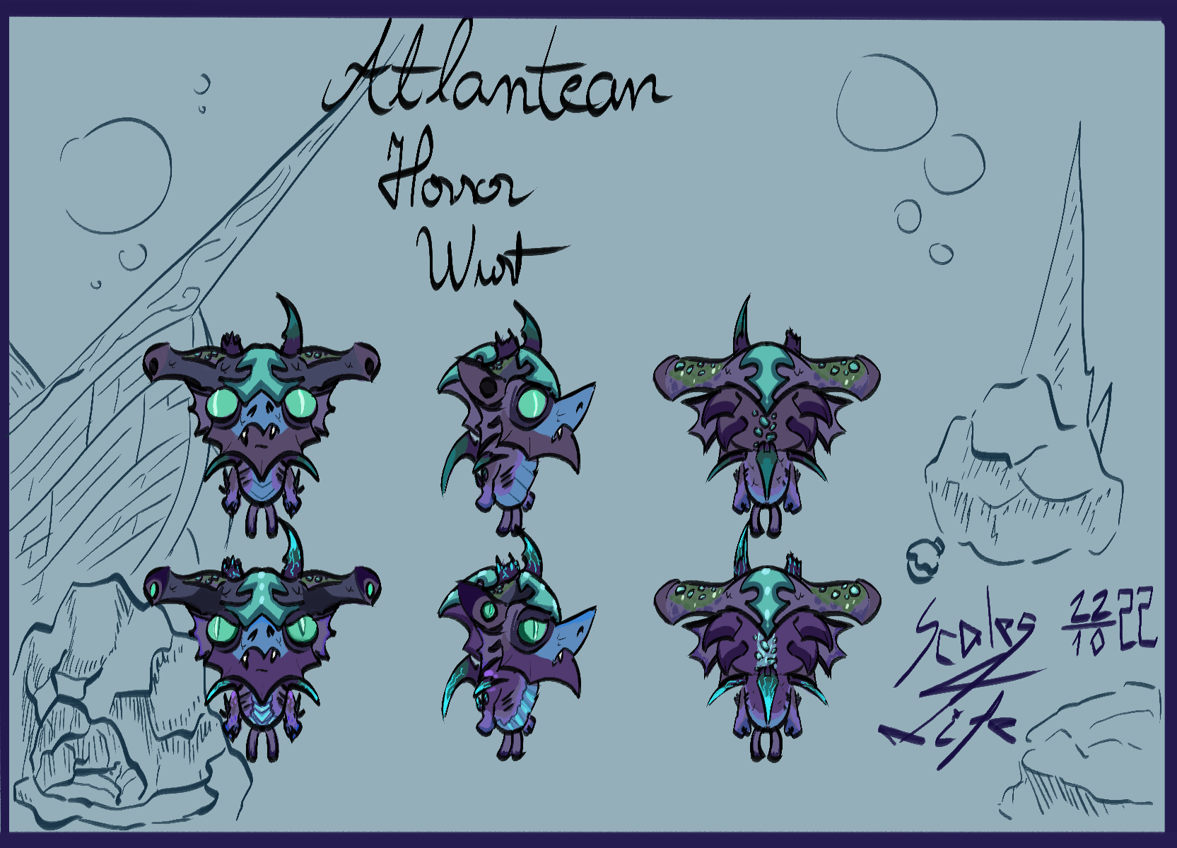 New Wurt Skin Concept: Atlantean Horror Wurt - [Don't Starve Together ...