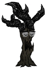 The totally normal tree sorta looks like Wilson - [Don't Starve ...