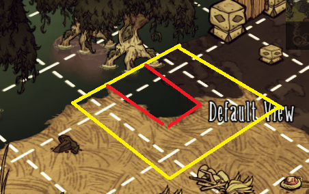 Knobbly tree nut does not drop into the water when dock turf underneath ...