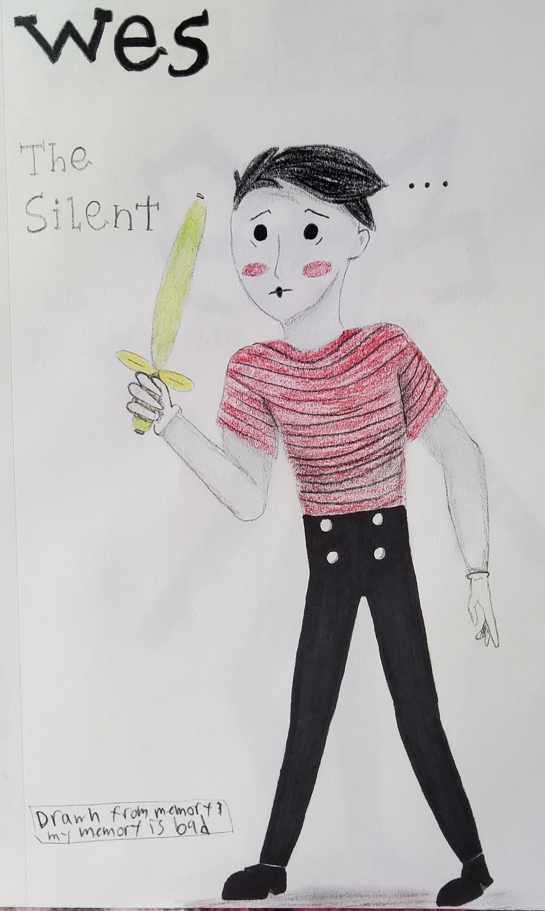 a few DST drawings, the paper ones drawn from memory. - [Don't Starve ...