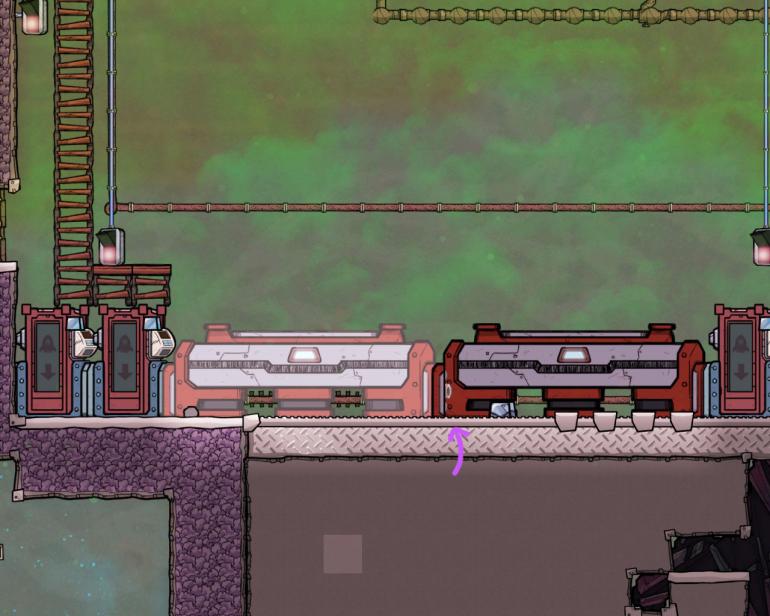 Rocket platform and loader's ports show in front of other platforms ...