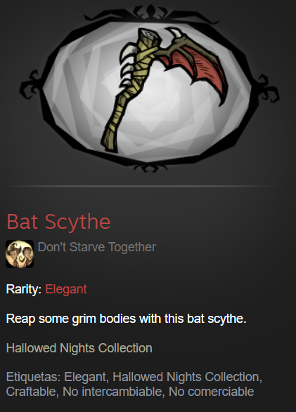Bat Bat skin doesn't show the item as Bat Bat in the Steam Inventory ...