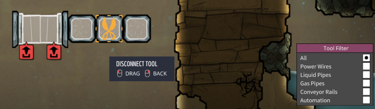 No Transit Tube option for disconnect tool - Oxygen Not Included - Klei ...