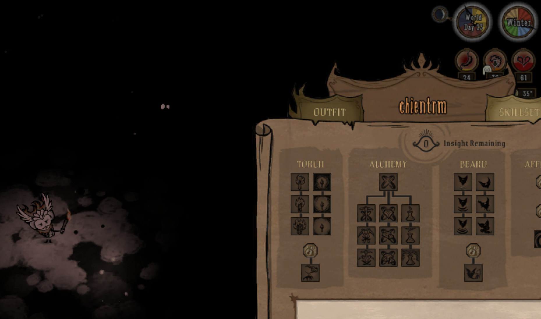 Can't see the whole Wilson skillset table - Don't Starve Together: Beta ...