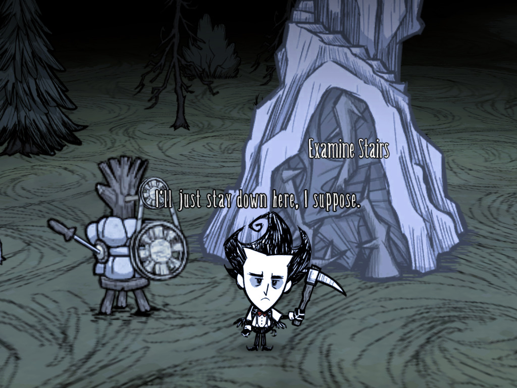 Characters use the quote for a blocked cave exit (from DST) when ...