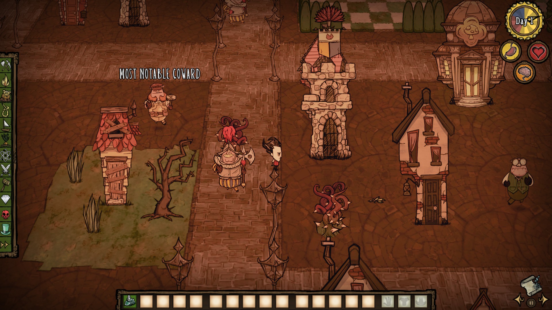 Hamlet Pigs panic around Brambles - Don't Starve - Klei Entertainment ...