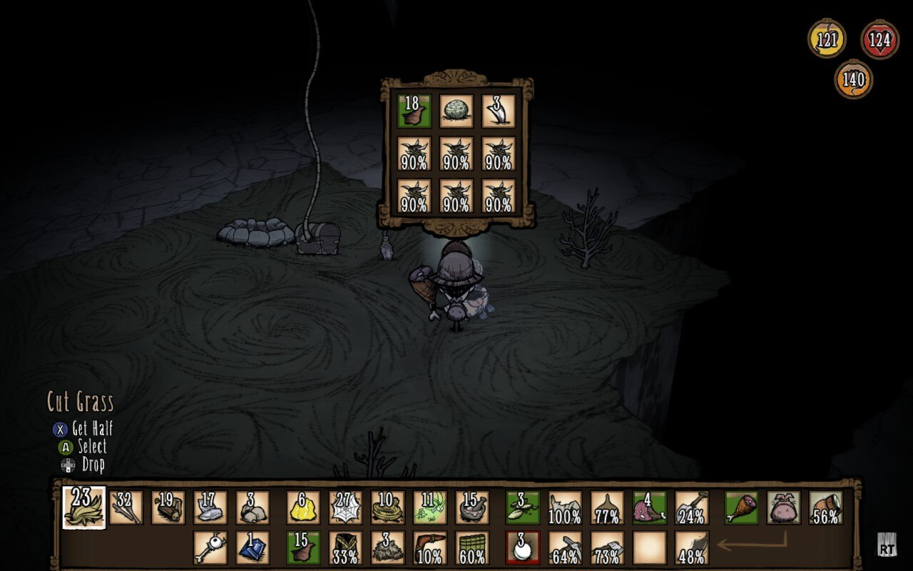 Food inside Chester turns to rot when entering caves/ruins. - Don't ...