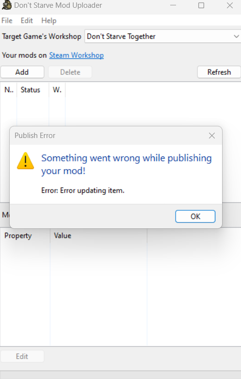 something went wrong while publishing your mod - [Don't Starve Together] Mods and Tools - Klei ...