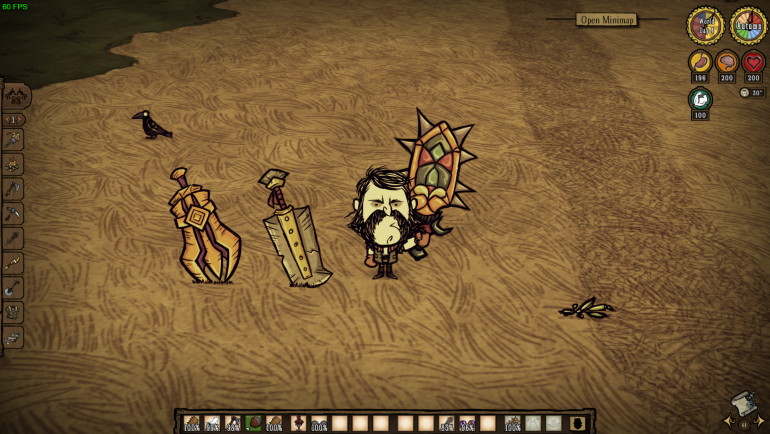 Thulecite club without skins is too small and probably needs it's art ...