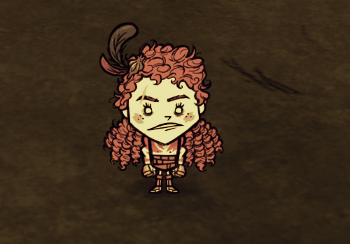 Eating/chopping/mining/picking up an item animation has pigtails ...